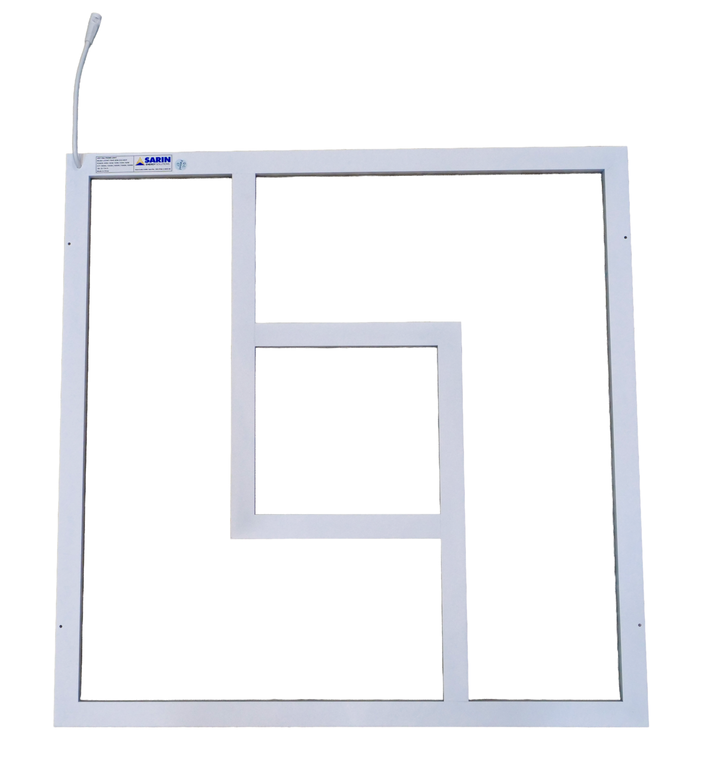 11486 LED Panel SES-FP66-1 2×2 6000K 50W 5,000–5,500lm – SARIN Energy ...
